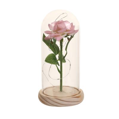Cina Imitazione di rosa, fiore eterno, copertura in vetro, giorno della mamma, giorno di San Valentino, decorazione regalo di Natale e produttore di ornamenti all'ingrosso in vendita