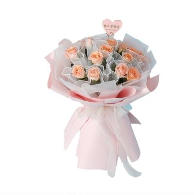 Cina Colore massello a doppio lato spessito non traslucido perlace in stile coreano primo amore fiore carta da imballaggio regalo mazzo materiale di imballaggio in vendita