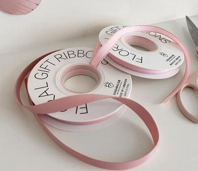 China Pink Memory Ribbon Bloemenarrangement Verpakking Haar accessoires Geschenkverpakking met handgemaakte DIY Boeket Te koop