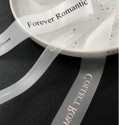 China DINGZHI Original Misty Transparent Ribbon Flower Ribbon Strap Floral Set Handgemaakt Geschenk van decoratieve materialen Te koop