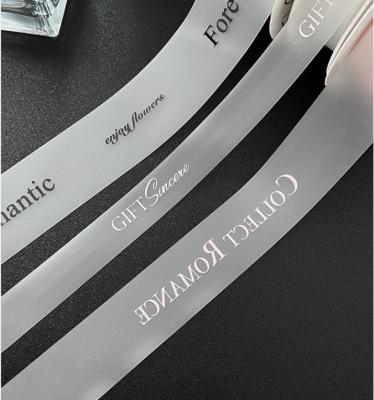 China DINGZHI Original Misty Transparent Ribbon Flower Ribbon Strap Floral Set Handgemaakt Geschenk van decoratieve materialen Te koop