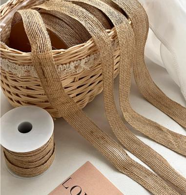 China Bloemenwinkel Verse bloemen Pakket Verpakkingsmaterialen Koreaanse stijl Linnen riem Weaving Hair Accessories Te koop