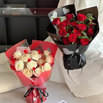 Cina Carta da fiorista per confezioni e bouquet per negozio di fiori, arte floreale, neon, Croti, Amore, Rosa in vendita