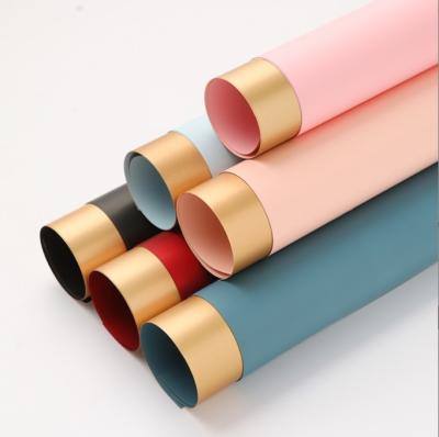 Cina Arte floreale artigianale La grande inaugurazione di Jincai Paper con carta da involucro a fiori Ouya dorata a due colori in vendita