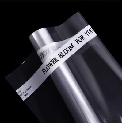 China Ins-stijl Eenvoudig Engels Cellofaan Verdikt Stofvrij Transparant Opp Film Papier Koreaanse Stijl Boeket Verpakkingspapier Materiaal Te koop