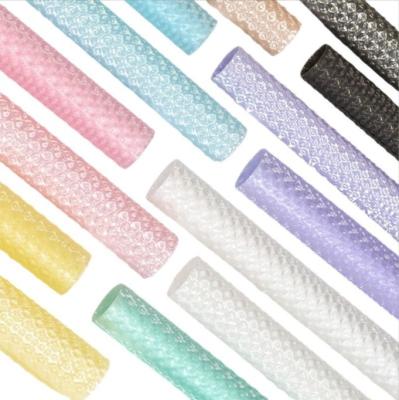 China Handmade Flower Art Materials Waterproof Flower Packaging Paper with Bubble Water and Plastic zu verkaufen