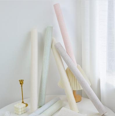 Cina Scatole regalo e carta da regalo tinta unita Serie crema Materiale goffrato impermeabile per bouquet in vendita
