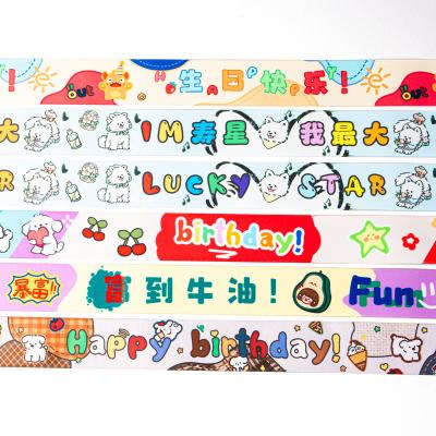 Cina Nastri stampati a cartoni animati ecologici da 1,5 cm: l'aggiunta perfetta per le decorazioni fai-da-te fatte a mano per la Giornata Internazionale dei Bambini in vendita