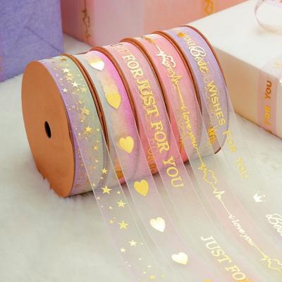 China Valentijnsdag en Kerstcadeau Decoratie Sneeuw Zijden Lint 520 in 9m/1.9cm voor Kleurvastheid Te koop