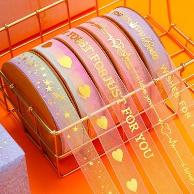 China Valentijnsdag en Kerstcadeau Decoratie Sneeuw Zijden Lint 520 in 9m/1.9cm voor Kleurvastheid Te koop