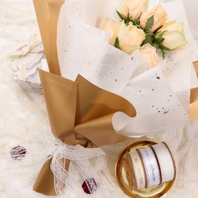 China Fita de Seda de Neve para Decoração de Presentes de Natal 520 em Poliéster Dourado Ouro e Prata Seda à venda