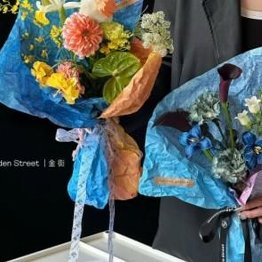 Китай Partysu Colorful Ink Wash Dyeing Waterproof Floral Flower Packaging Paper Shipping Time 30-45 Days продается