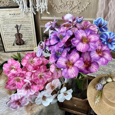 China Seven Head Tulip Simulation Fake Flower Handmade Bouquet Wedding Decoration with Silk Flower Artificial Flower Wedding Decoration Floor Flower Arrangement for sale