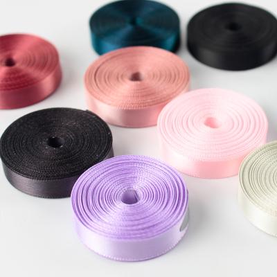 China 1 Inch Double Sided Grosgrain Gift Wrap Ribbon 25mmX50 Yards Satin Ribbon for sale