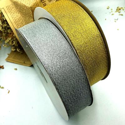 China Der Funkeln-Satin-Band metallisches Geschenk-Verpackungs-Band-mehrfarbiges Sondergröße-12mm zu verkaufen