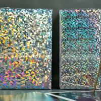 China Hologram Design Waterproof Gift Wrap Paper Roll No Adhesive for sale