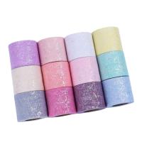 China Polyester Organza Tulle Rolls Glitter Pattern for sale