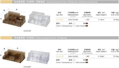China Zwarte multifunctionele pen vaas Het perfecte bureauaccessoire Zie de foto's Te koop