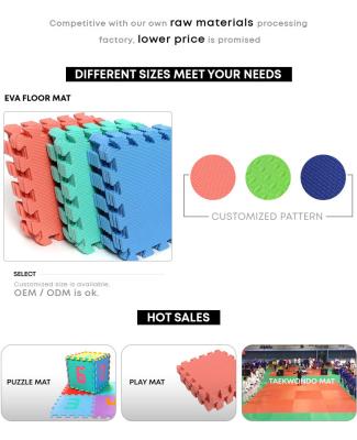 China Criança colorida Tatami não tóxica do bebê da criança de EVA Foam Puzzle Mat For à venda