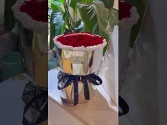 Spiegelfabriek bloemenverpakkingspapier, zilver glanzend papier, waterdicht verdikt cellophane, materialen voor bloemenwinkelboeketten en cadeautjes