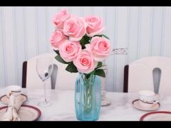 Simulated rose bouquet, silk flower, plastic flower, fake flower, single branch living room decorati