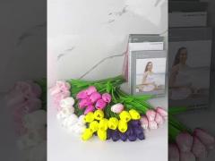 In stock, we offer high-end tulip bouquets, PU artificial flower ornaments, tulip artificial flowers