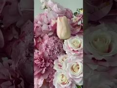 분홍색 인공 꽃, 결혼식 꽃, 호텔 천장, 잔치 장식, 거리 표지판, 바닥 배치 꽃, 장미, 호르텐시아, 인공 꽃
