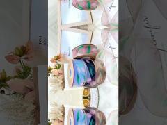 Nieuwe online Koreaanse lint Tulpen Sneeuw Zijde Ribbon Bloem Verpakking Haar Accessoires Boog Kleding Ribbon Schoenen Bloemen