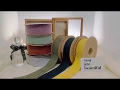 Grensoverschrijdend Koreaans stijl nieuw solide kleur chenille lint cadeau doos verpakking bloem cadeau boog accessoire Groothandel van geweven tape
