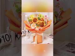 Hand-woven sunflower wool bouquets, finished products, graduation cross-border export knitted artificial flowers