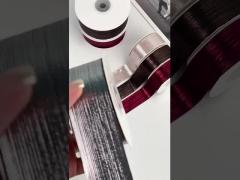 Ouro e prata estampado a quente estampado fita de superfície brilhante faixa de cabeçalho DIY material clip de cabelo roupa caixa de presente flor de embalagem correia