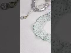 Pequena saia floral em quadros borda fita de cabelo tecido acessório DIY arco material de flores caixa de presente embalagem renda fita enrugada