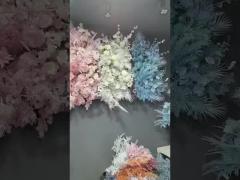 잎이 가득한 하늘, 별빛 녹색 식물, 모의 꽃, 메이플 잎, 결혼식 장식, 꿀벌, 결혼식 집 장식