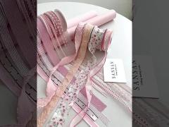 Rizhao Honey Series Ribbon Flower Bouquet Decoration Float χειροποίητο λουλούδι DIY συσκευασία δώρων ιμάντες Πολυέστερο υλικό χρώμα