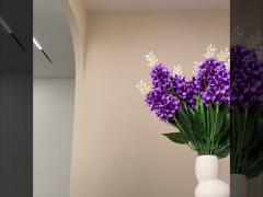 Simulate 5-head hyacinth lavender bouquet, outdoor flower arrangement, wedding hall, road guide, hom