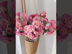 Korean style 12 head Elsa Rose Simulation Flower Rose Fake Flower Home Living Room Dining Table Deco