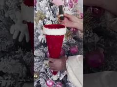 Christmas bouquet, Christmas Eve single bow apple cone bouquet, handmade diy material package, Christmas gift