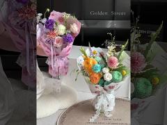 꽃 축제 잎 질감 여러 가지 색상 꽃 포장 종지
