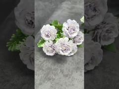 Simulated 7-head hibiscus rose bouquet home decoration wedding scene decoration cross-border handmade fake flower decoration