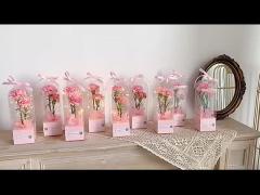 PVC 투명한 파노라마 장미 단일 DIY 꽃 조립 상자, 휴대용 등대 꽃 포장, 영원한 꽃 줄기 선물 상자 재료