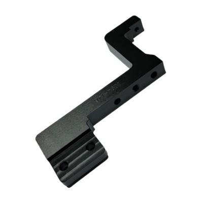 China Kundenspezifische Präzisions-CNC-Bearbeitung von Strukturbauteilen, schwarz, konstruiert zu verkaufen