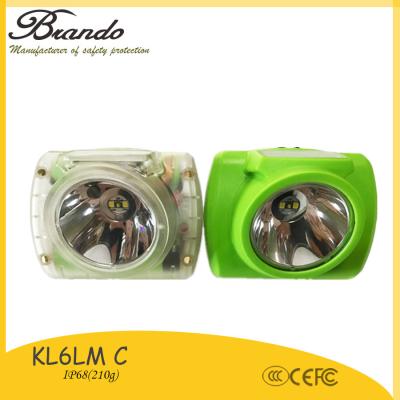 China intrinsically safe led cap lamp underground mining with IP68 waterproof KL6-C for sale