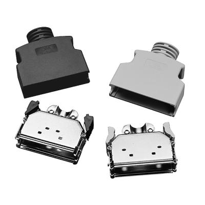 China Durable MDR connector 3M 10326-3210-000 with plastic shielded junction shell and quick release latch for sale