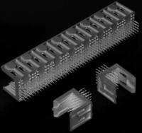 Quality vertical 4 row connector 3M MP2-H024-41S1-S-LR with shouldered pins and end to for sale