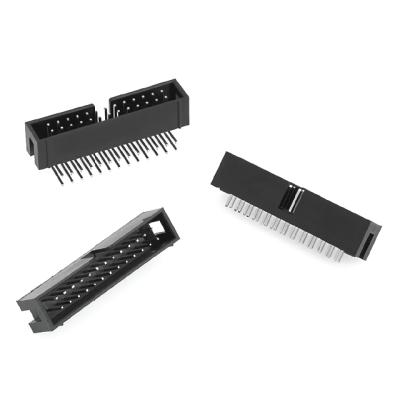 China Durable 3M 30310-6002HB header with brass contacts and glass filled polyester insulation black color for sale