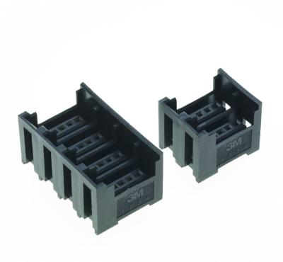 China 2 mm Boardmount Mini Clamp Socket Straight Solder Tails 3M 37803 1000 00 with Black Nylon Insulation for sale