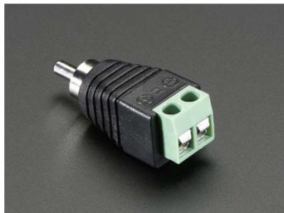 China RCA Male Plug Terminal Block Connector Compatible with Multiple Wire Types Adafruit Industries 2792 for sale