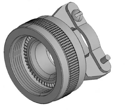 China strain relief clamp Amphenol M85049/52-1-10N compatible with various connector group configurations for sale
