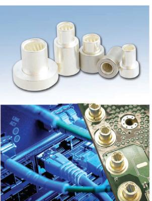 China SMT RADSOK RADSERT connector Amphenol 10-737584-153 with low profile and single point contact design for sale