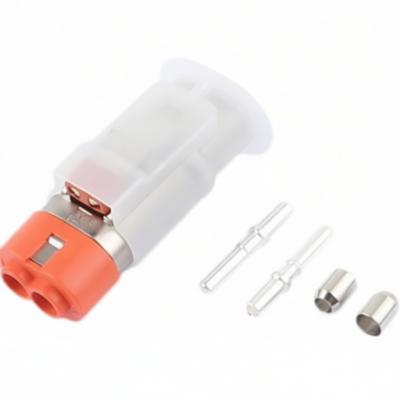 China 4mm 2POS Plug Connector with Automatic Secondary Lock and Electrical Interlock Amphenol PL182X-60-4 for sale